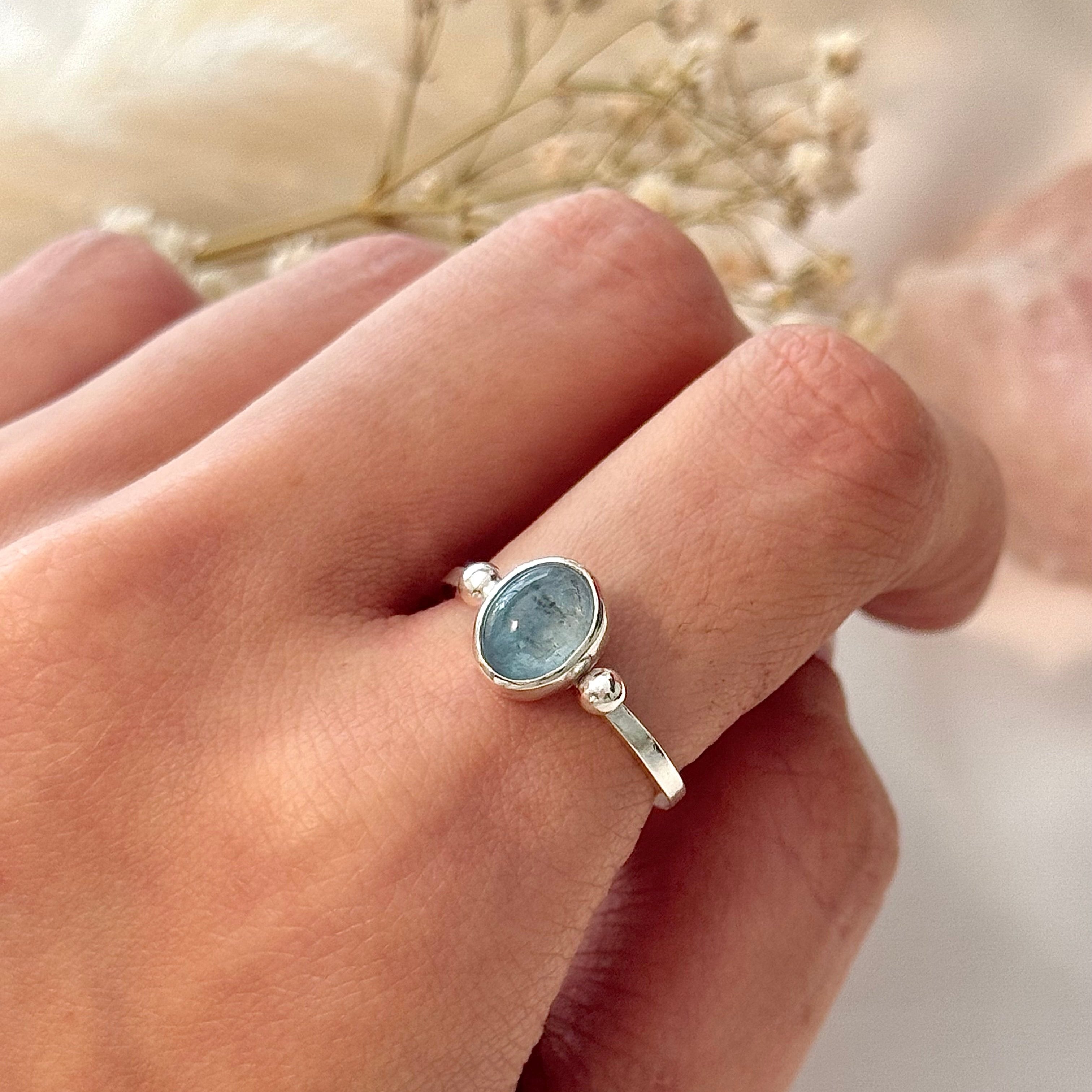 Anillo Talia Agua Marina – Micra